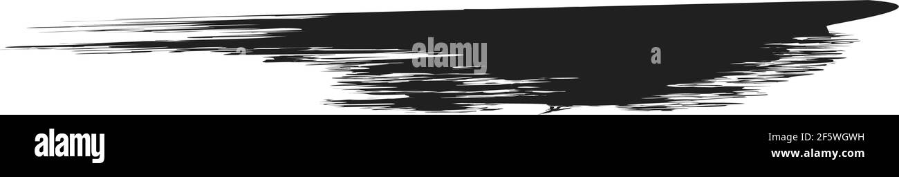 Grungy, grunge, and textured thick line divider, paintbrush ...