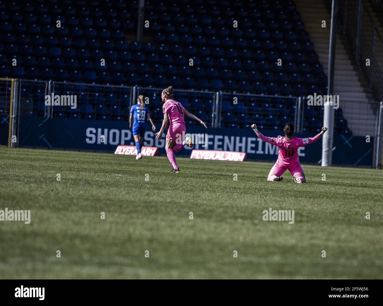 Hoffenheim, Germany. 28th Mar, 2021. Goal celebration - TSG Hoffenheim ...