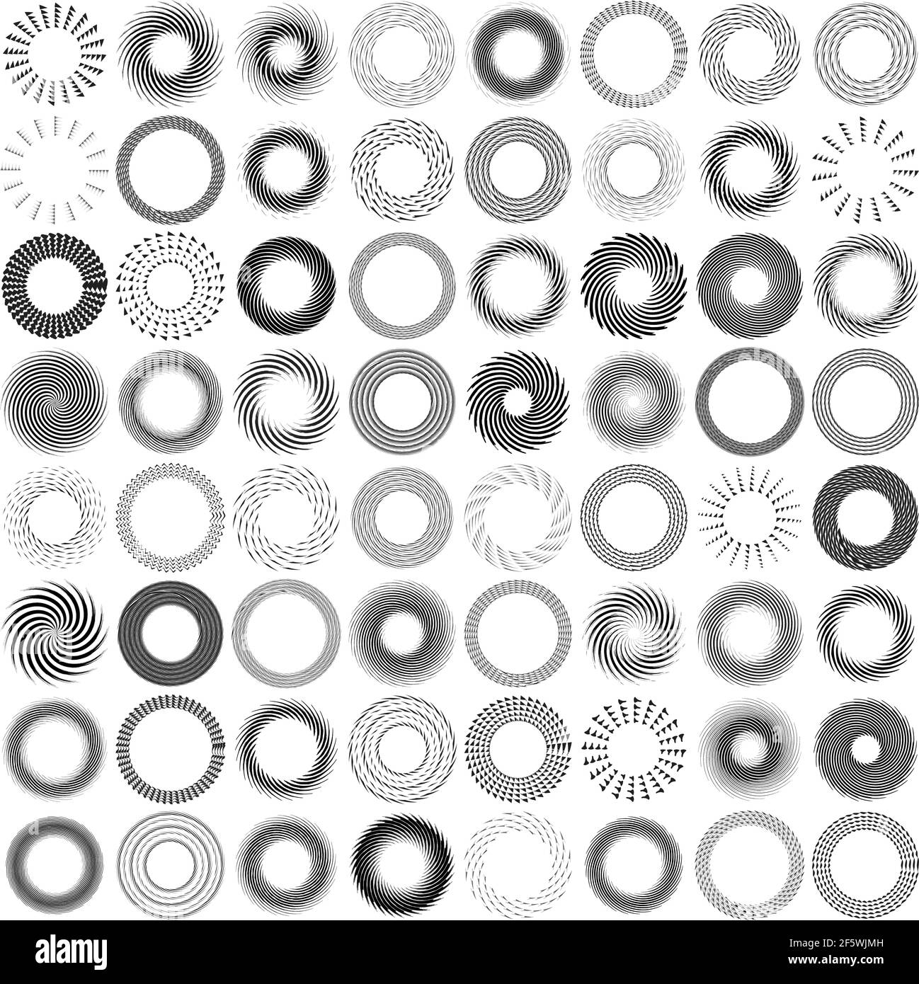 Geometric abstract circle, circular element vector — Stock vector ...