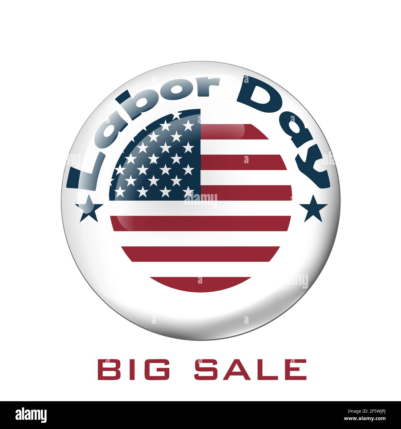 Vector badge with american flag labor day badge Stock Vector Image ...