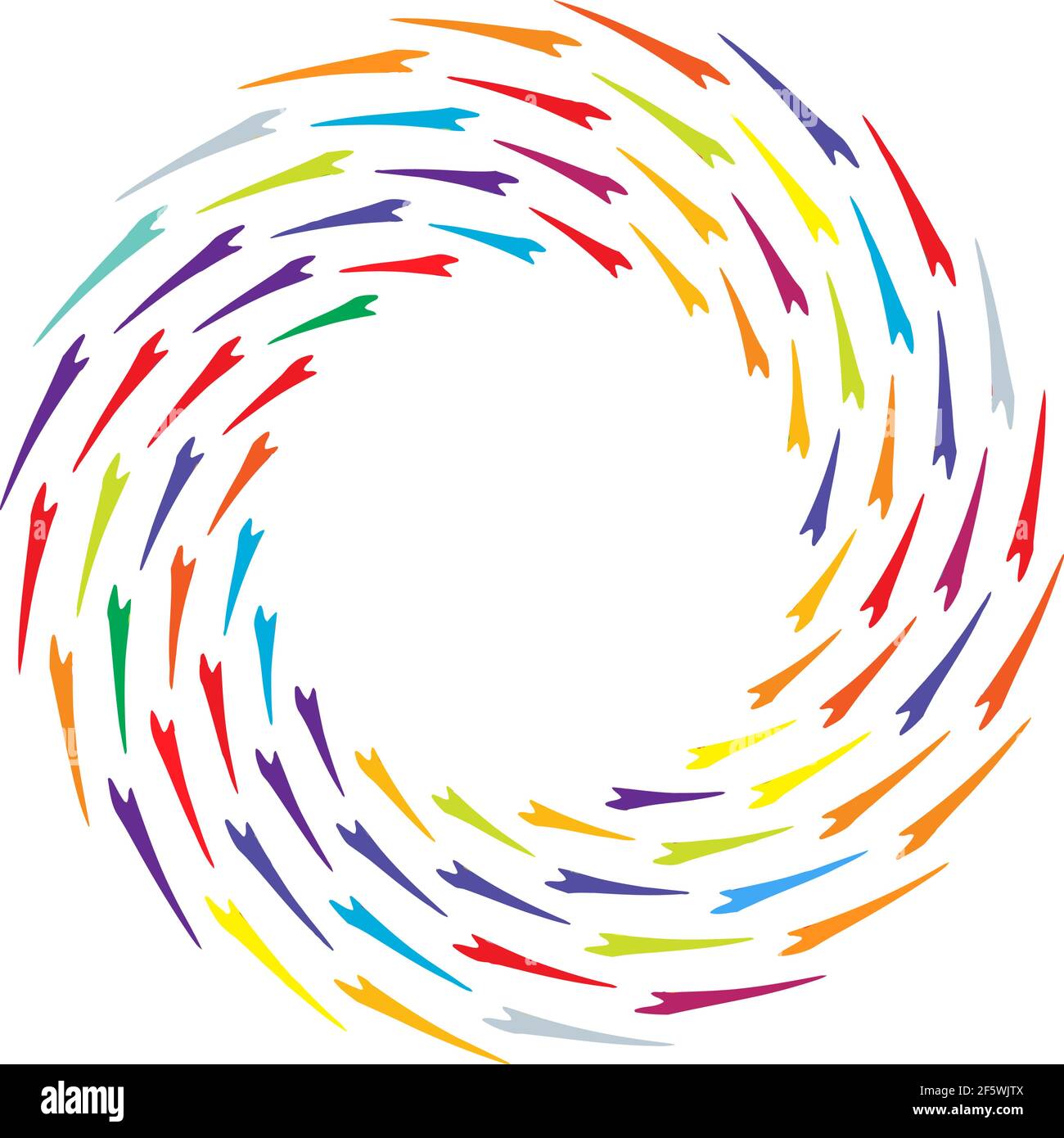 Geometric abstract circle, circular element vector — Stock vector ...