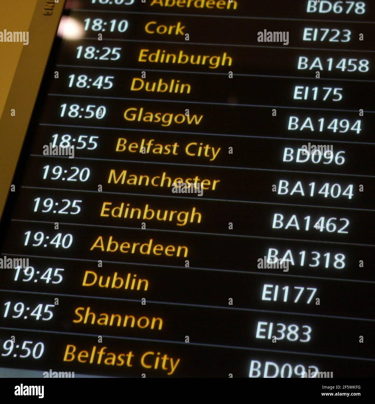 Train fare increase ..... flights to and from manchester...pic David ...