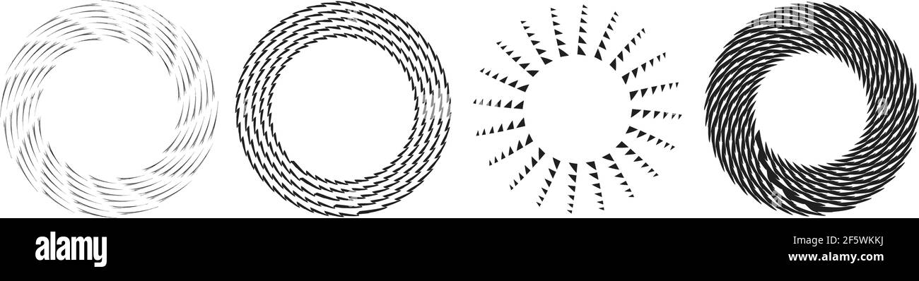 Geometric abstract circle, circular element vector — Stock vector ...