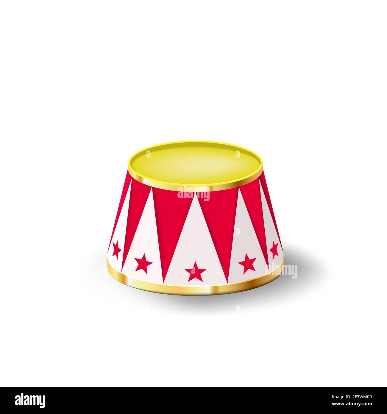 Circus show pedestal podium with sparkling star light or spotlight ...
