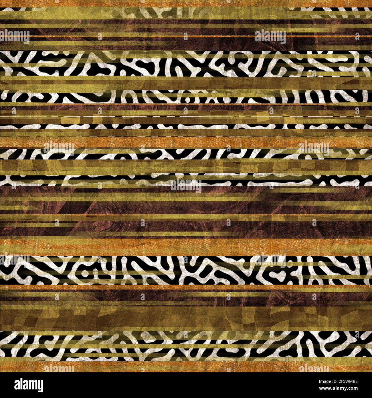 Seamless animal inspired ethnic stripe line design Stock Photo - Alamy