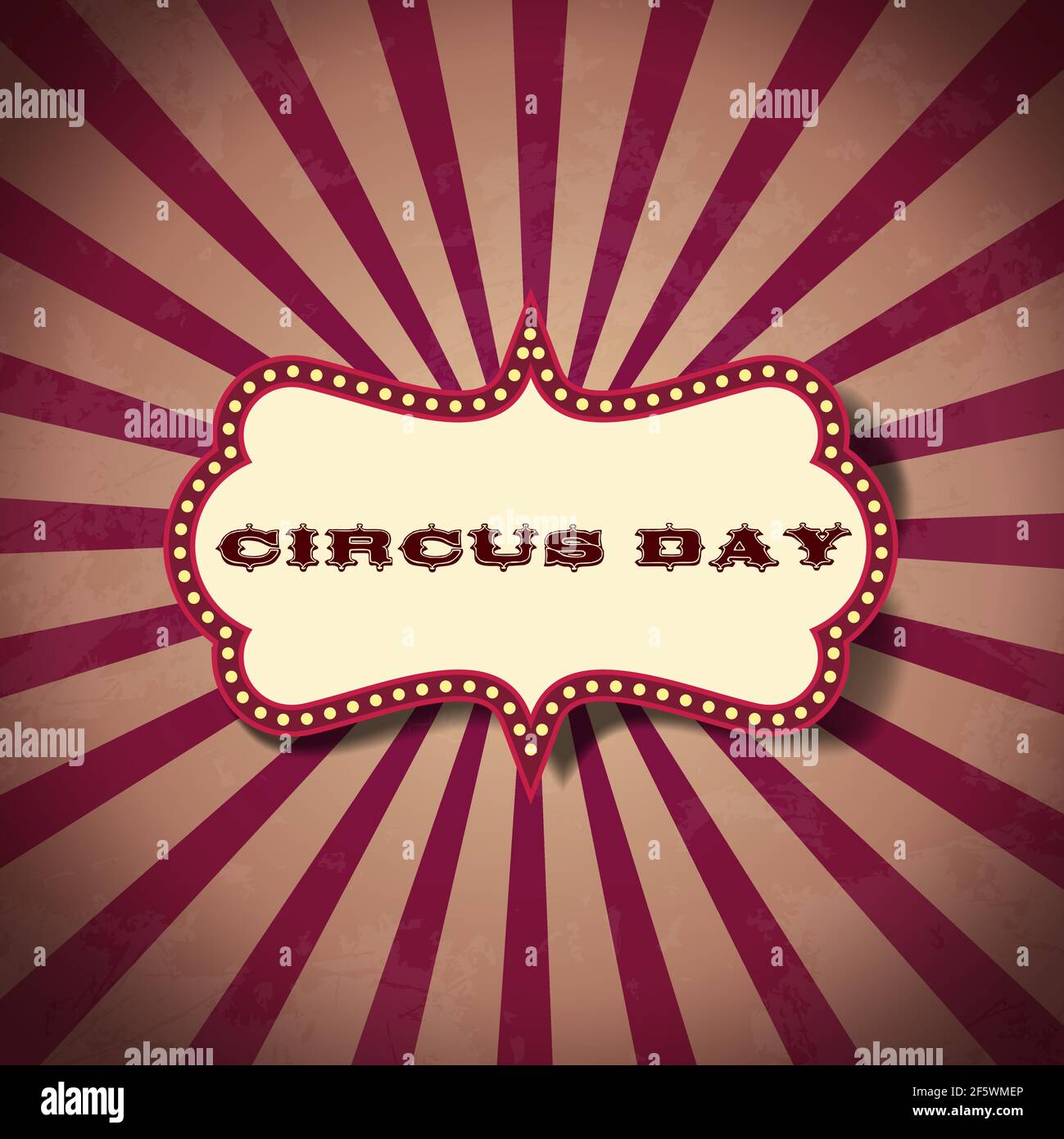 Circus day postcard on retro background Stock Vector Image & Art - Alamy