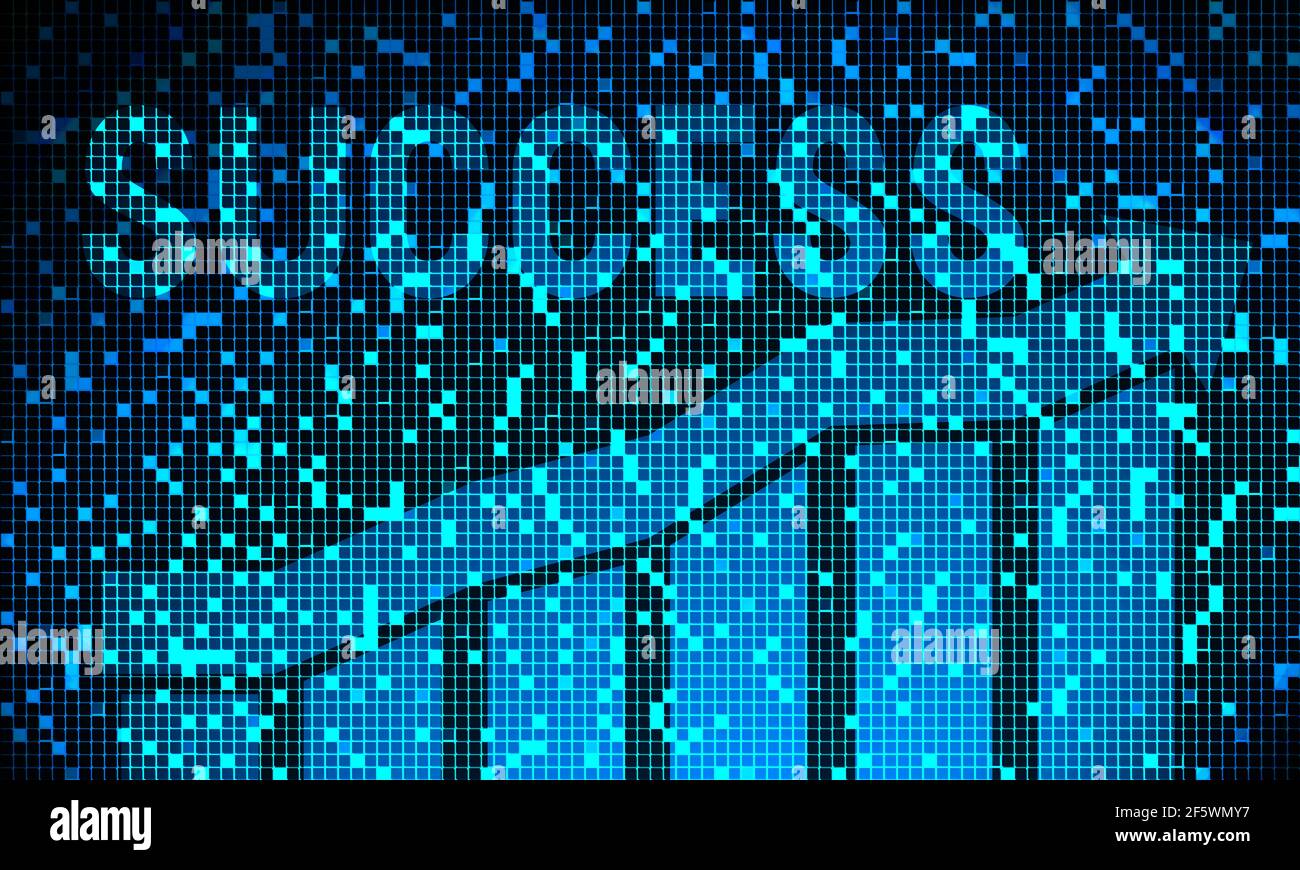 An illustration of a growth chart graph with "SUCCESS" written on it ...