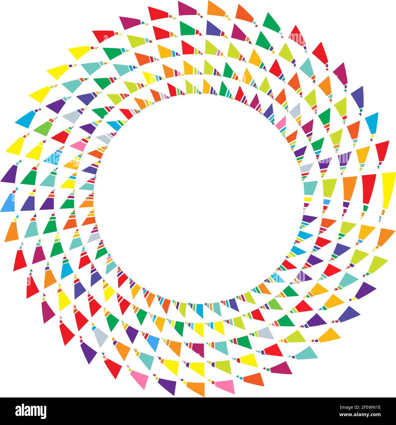 Geometric abstract circle, circular element vector — Stock vector ...
