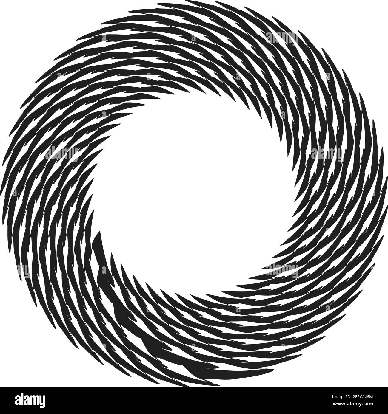 Geometric abstract circle, circular element vector — Stock vector ...