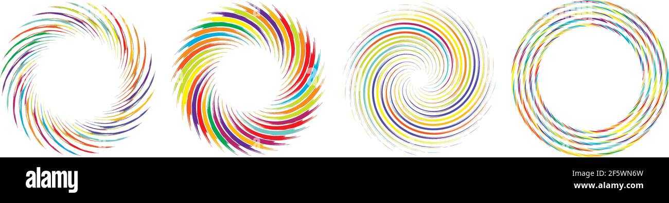Geometric abstract circle, circular element vector — Stock vector ...