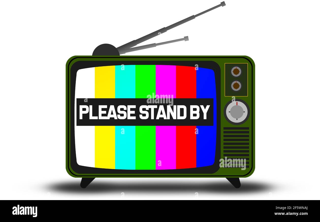 Please stand by television screen hi res stock photography and images Alamy