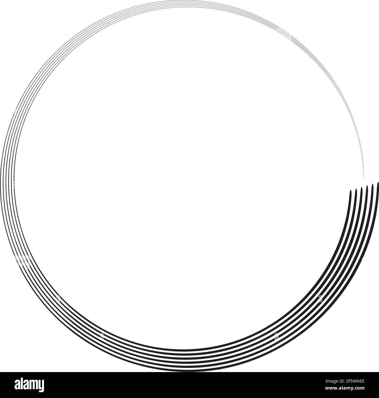 Radial abstract geometric circle desugn element. Circular shape design ...