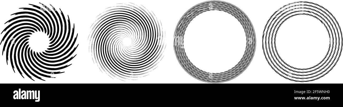 Geometric abstract circle, circular element vector — Stock vector ...