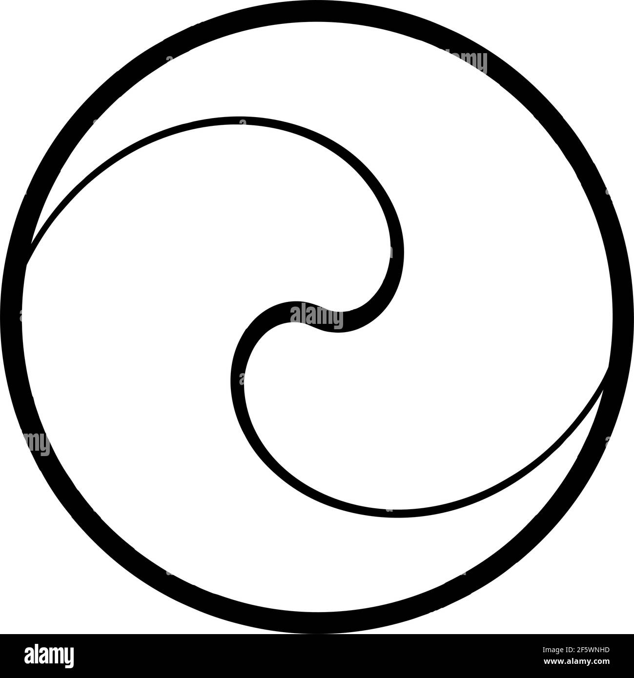 Spiral, swirl, twirl icon, design element vector illustration — Stock ...