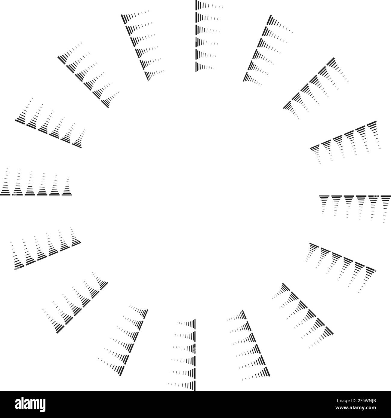 Geometric abstract circle, circular element vector — Stock vector ...