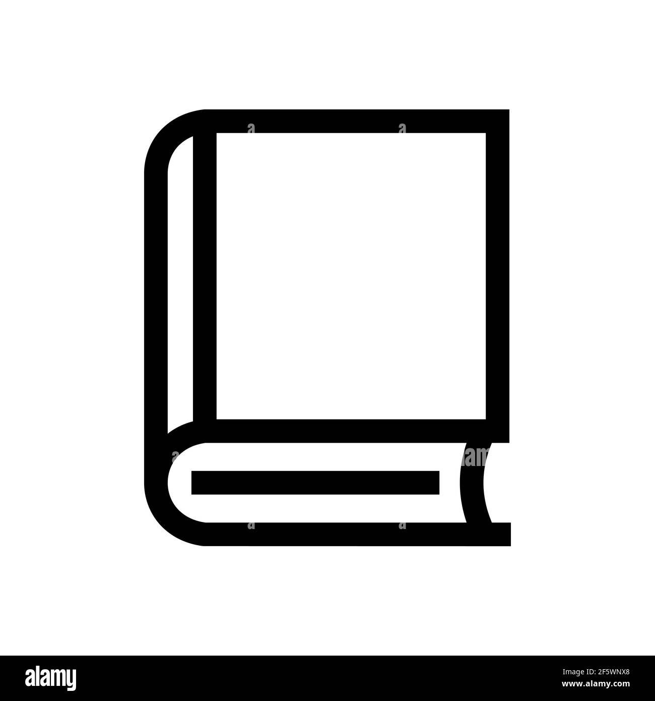 Book outline icon isolated on white background Stock Vector Image & Art ...