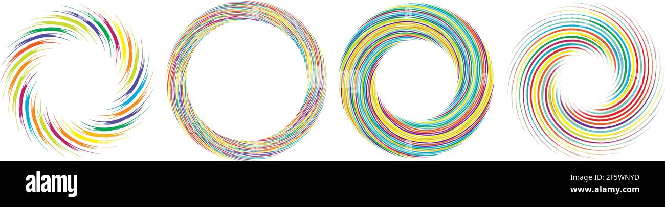 Geometric abstract circle, circular element vector — Stock vector ...