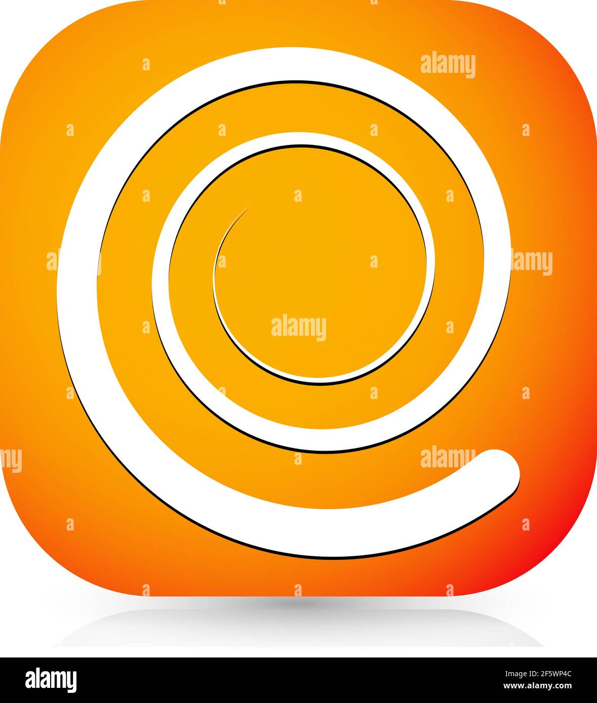 Spiral, swirl, twirl icon, design element vector illustration — Stock ...