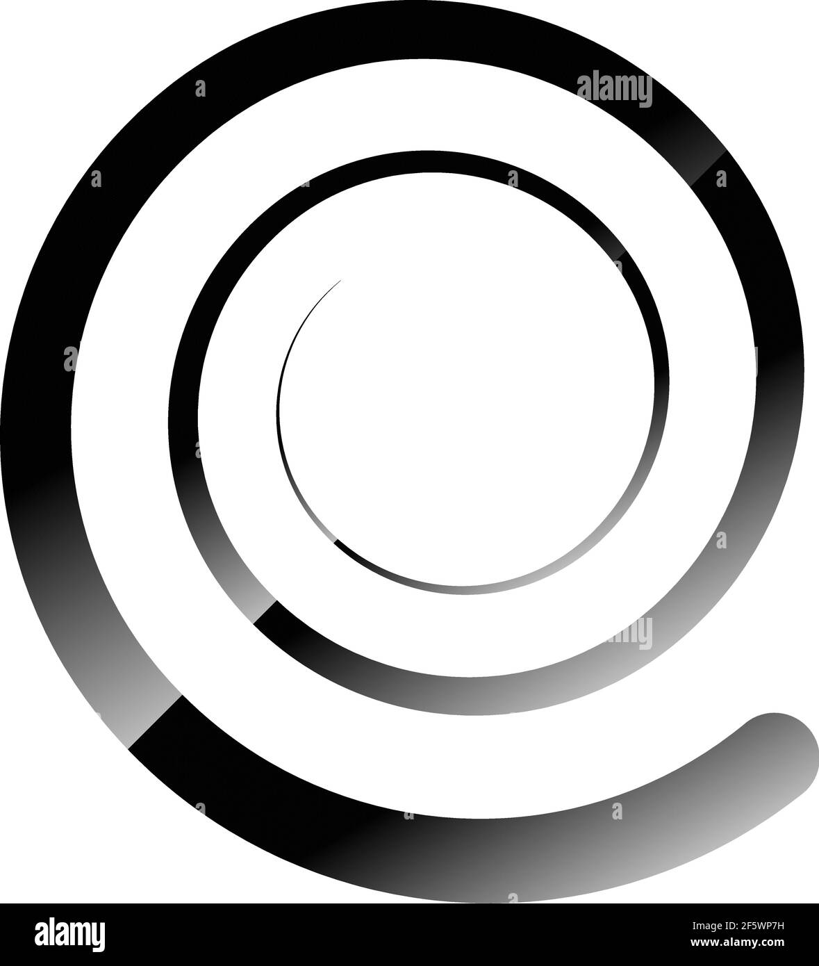 Spiral, swirl, twirl icon, design element vector illustration — Stock ...