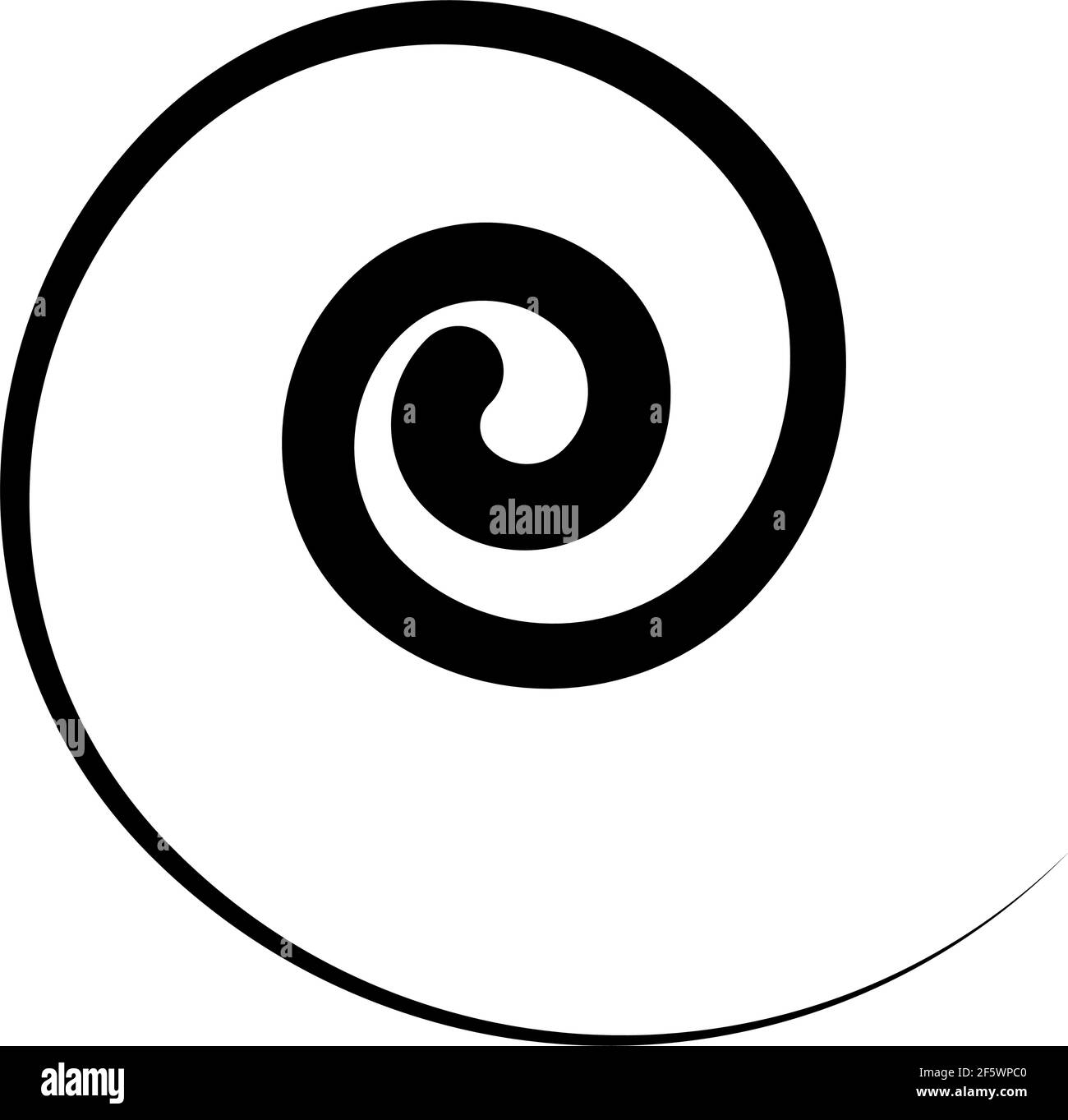 Spiral, swirl, twirl icon, design element vector illustration — Stock ...