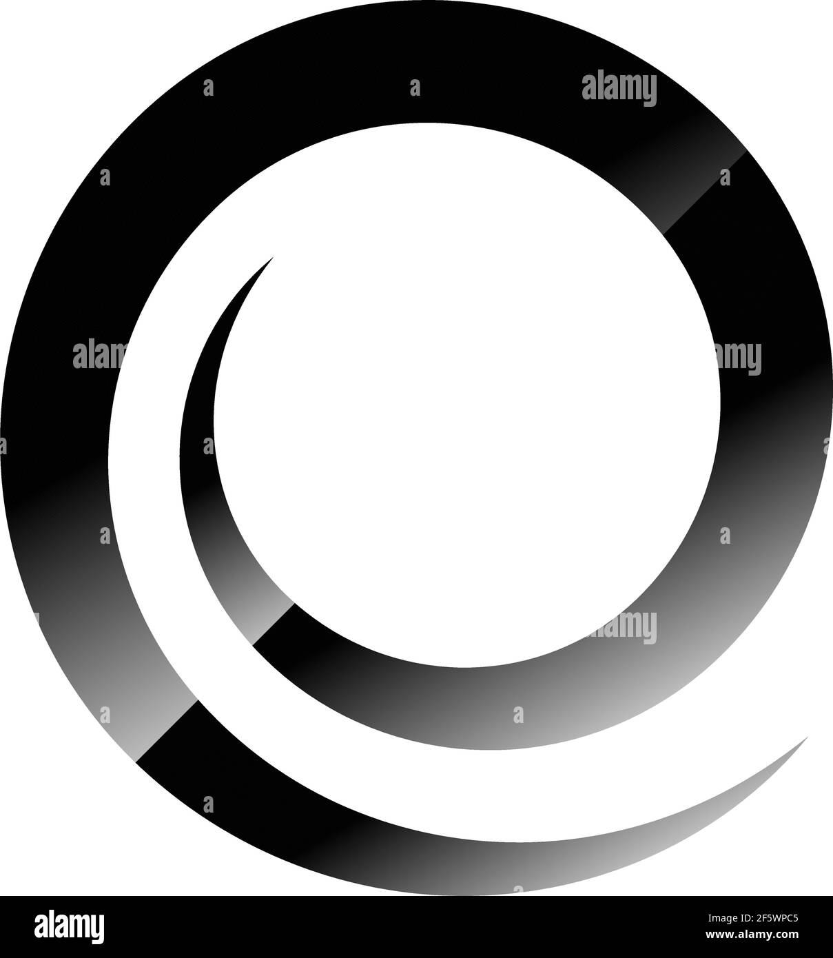 Spiral, swirl, twirl icon, design element vector illustration — Stock ...