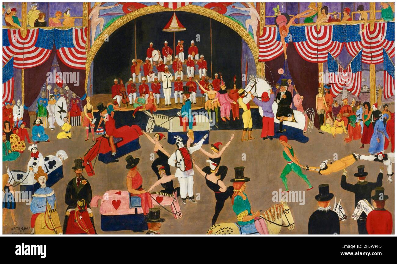 Wood Gaylor work of art entitled Art Ball from 1918. There's a party ...