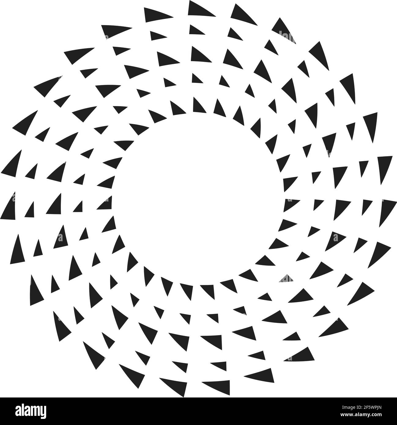 Geometric abstract circle, circular element vector — Stock vector ...