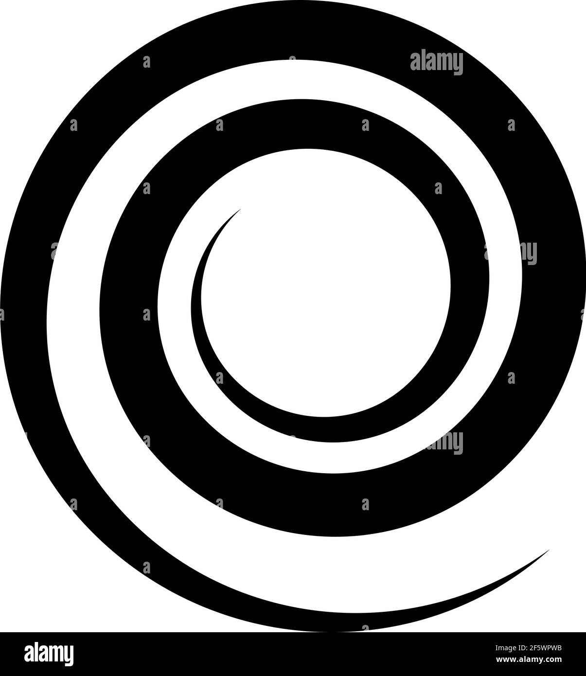 Spiral, swirl, twirl icon, design element vector illustration — Stock ...