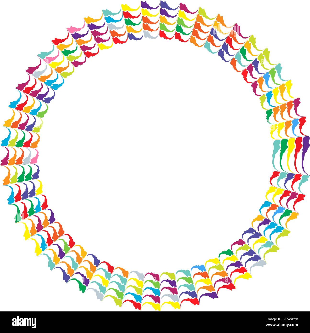 Geometric abstract circle, circular element vector — Stock vector ...