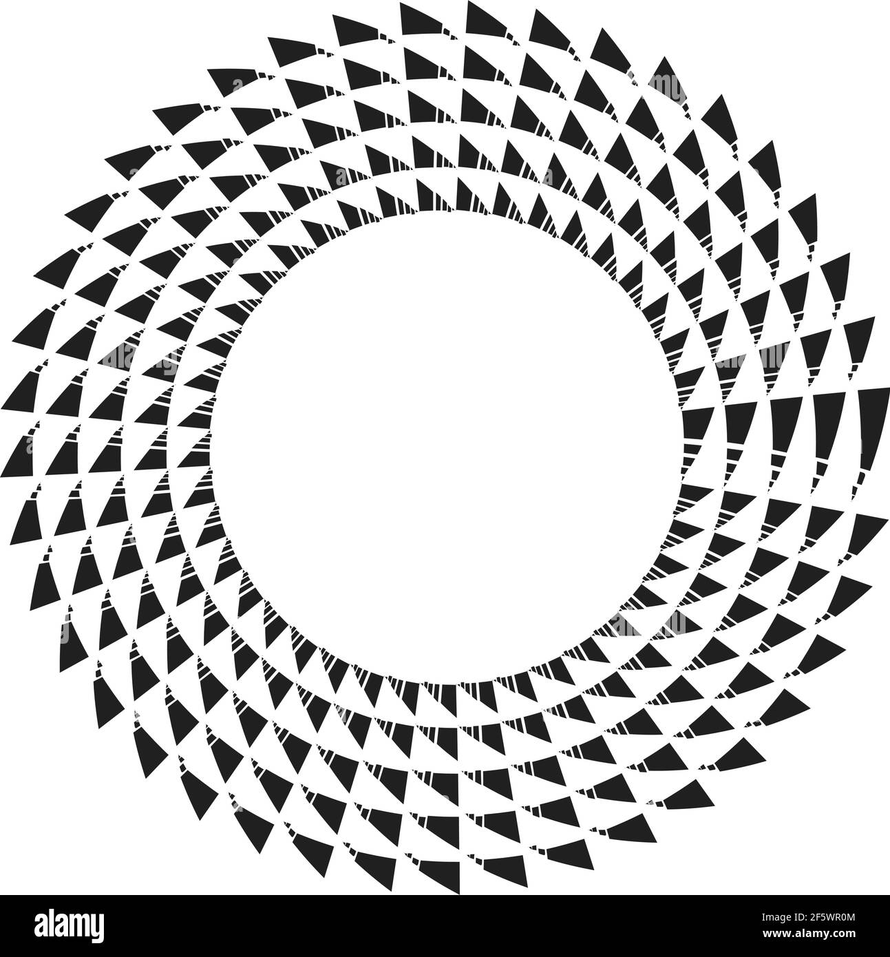 Geometric abstract circle, circular element vector — Stock vector ...