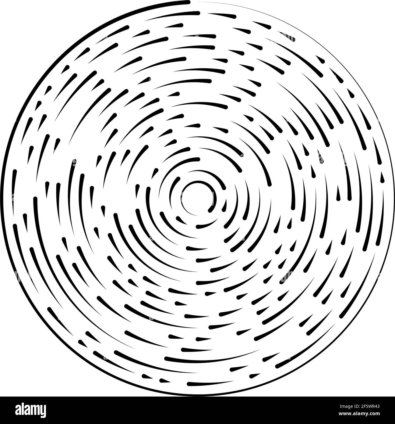 Segmented circular, concentric circle element — Stock vector ...
