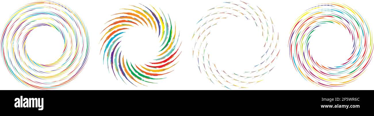 Geometric abstract circle, circular element vector — Stock vector ...