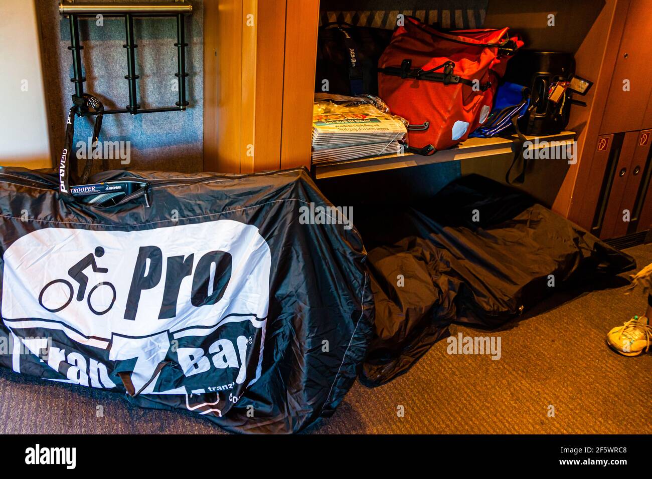 At least in the first class of German intercity trains there is a ...