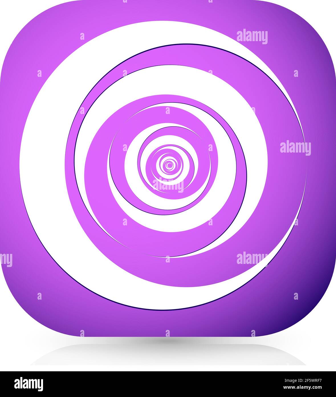 Spiral, swirl, twirl icon, design element vector illustration — Stock ...