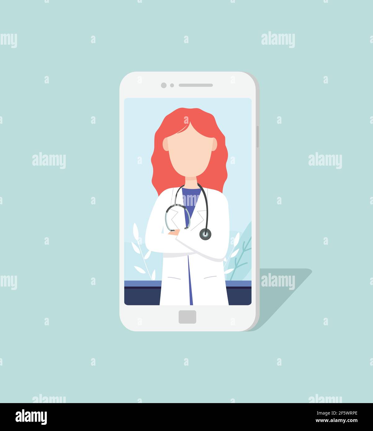 Female character doctor online hi-res stock photography and images - Alamy