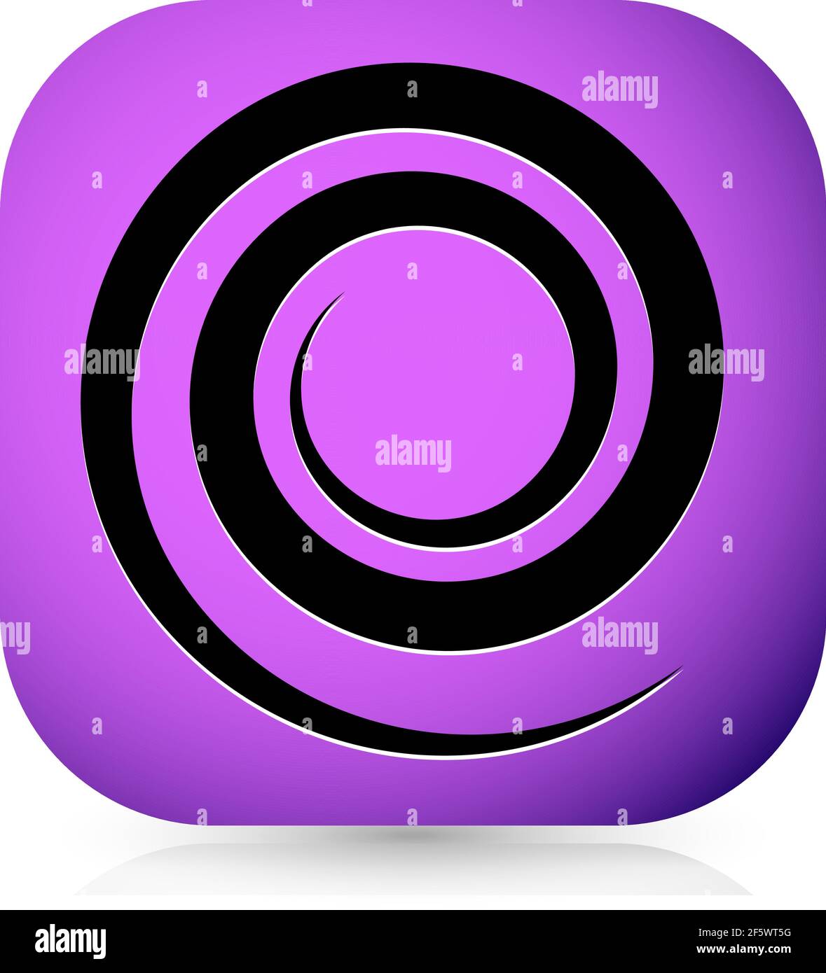 Spiral, swirl, twirl icon, design element vector illustration — Stock ...