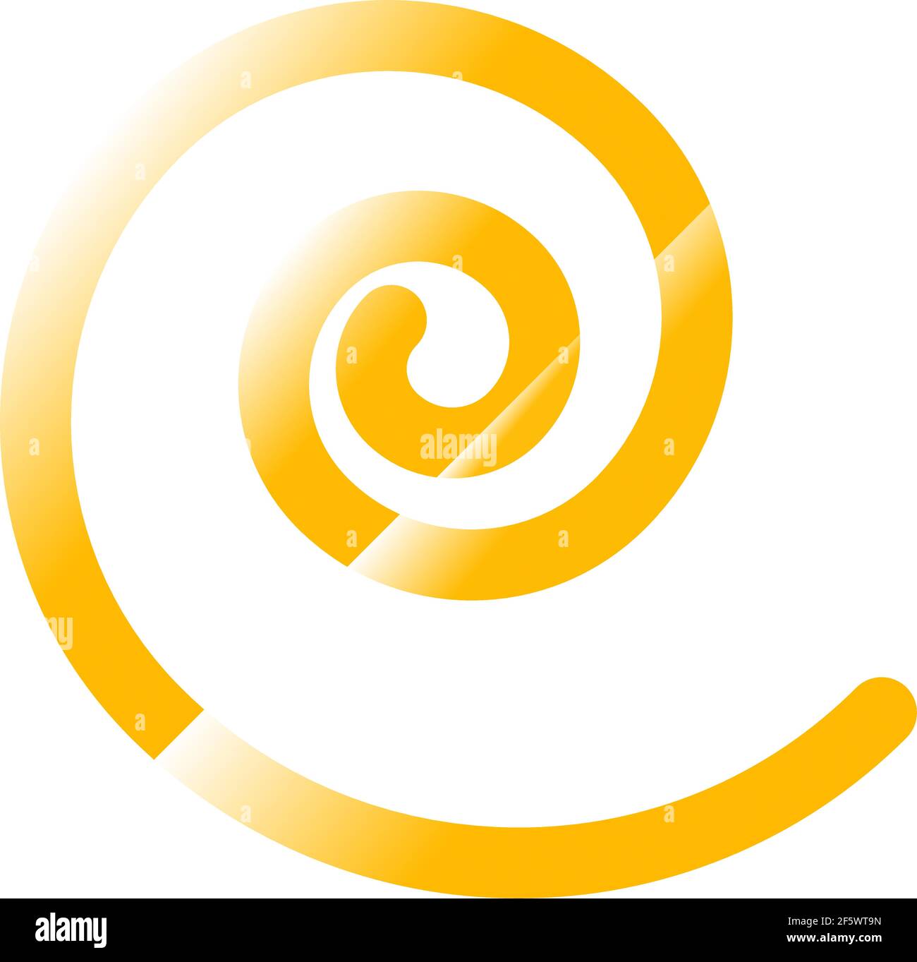 Spiral, swirl, twirl icon, design element vector illustration — Stock ...