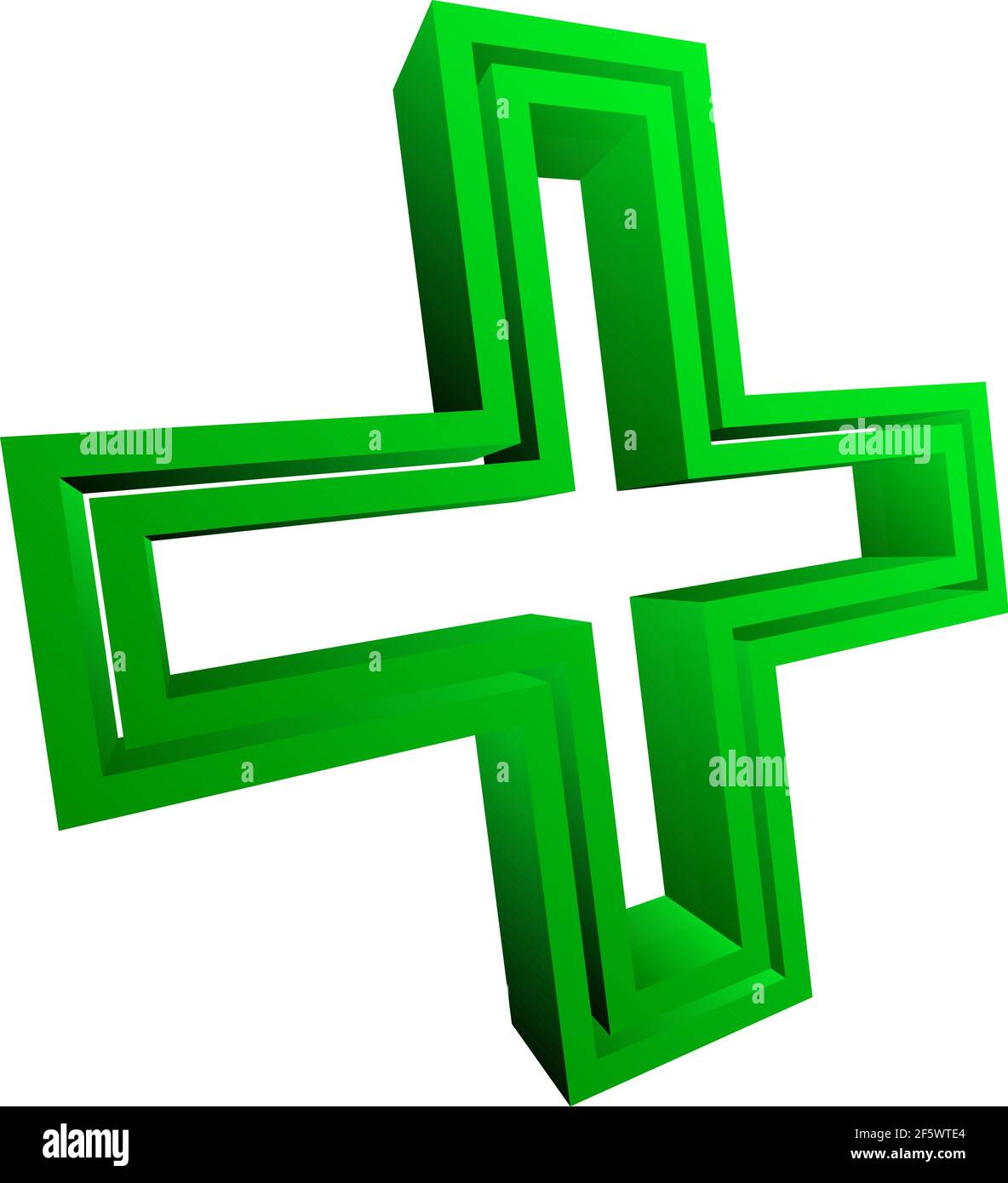 Cross (plus sign, symbol) for healthcare or generic logo usage — Stock ...