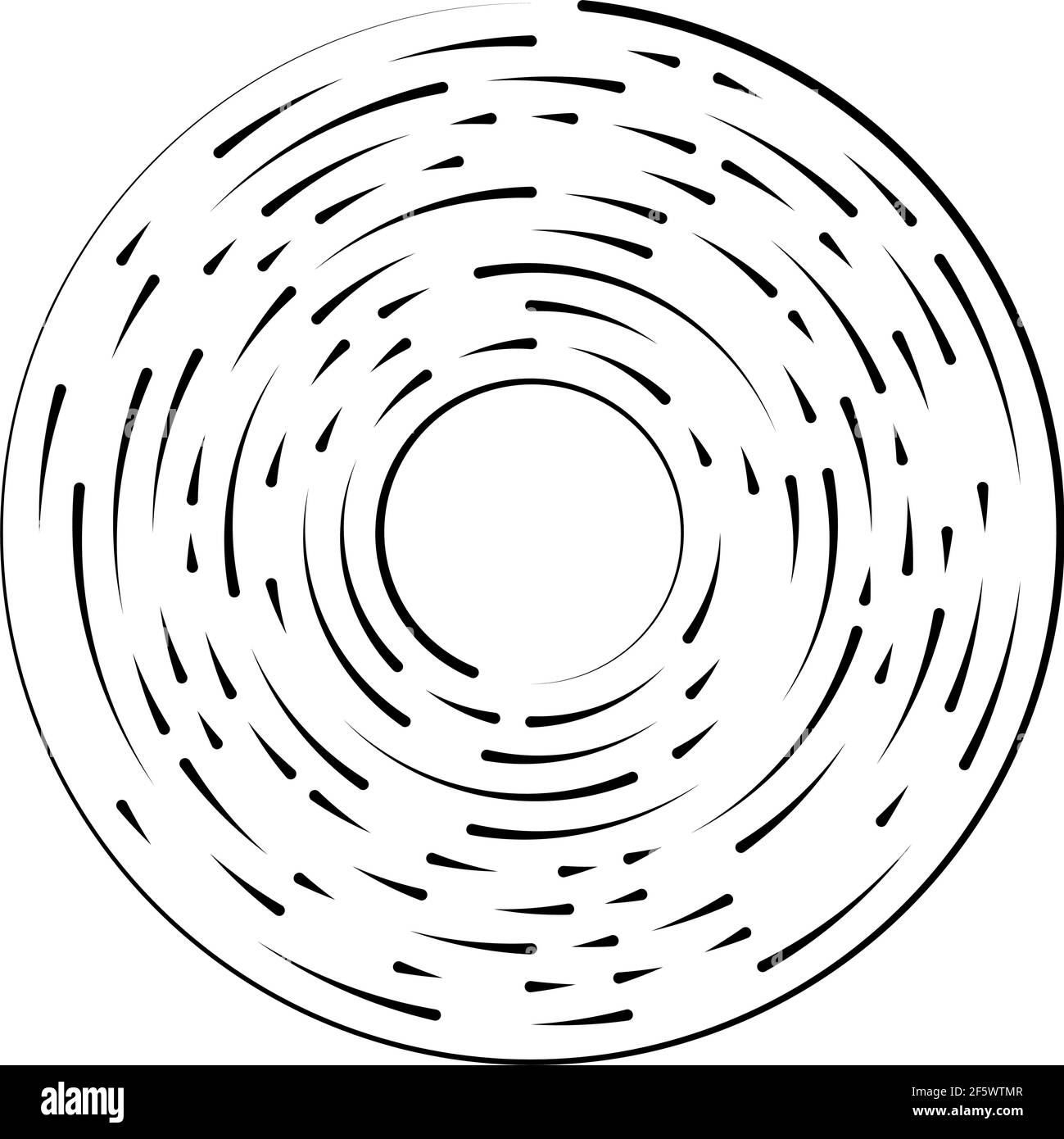 Segmented circular, concentric circle element — Stock vector ...