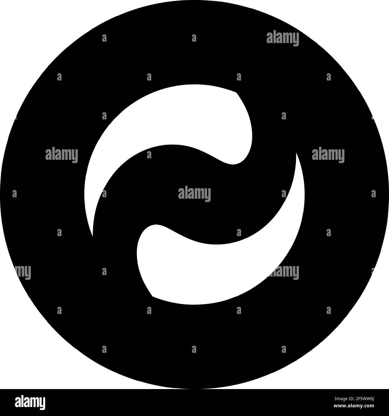 Spiral, swirl, twirl icon, design element vector illustration — Stock ...