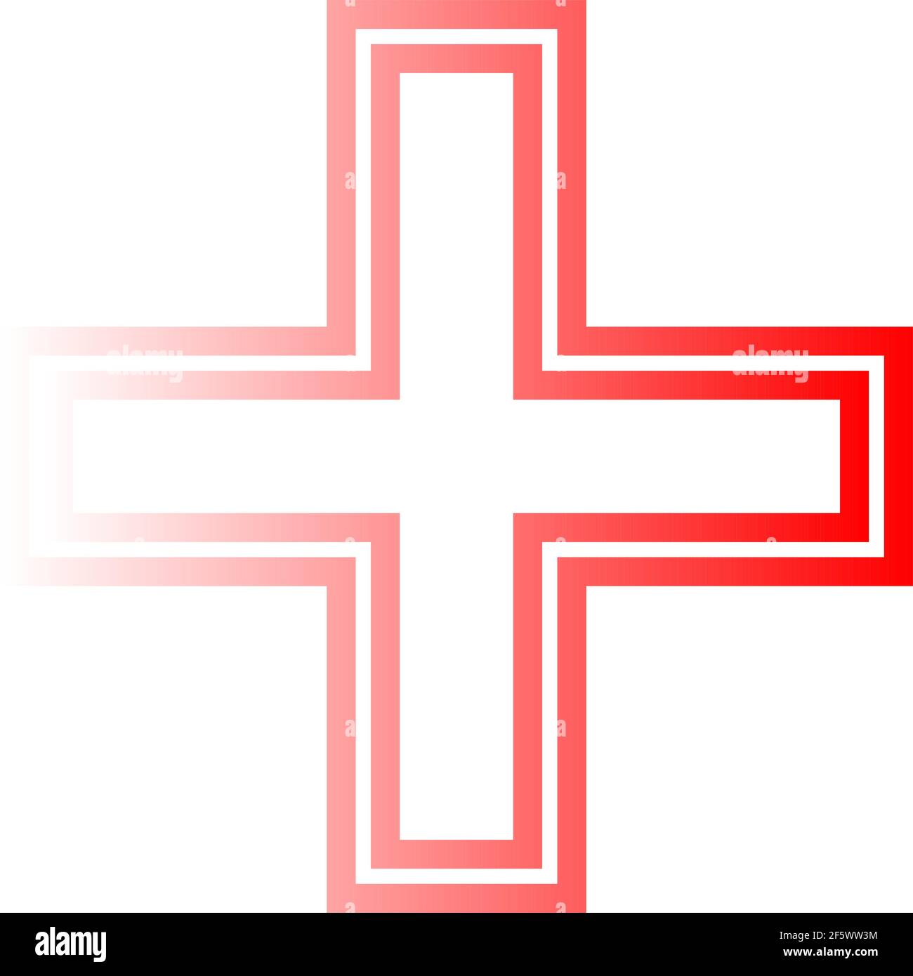 Cross (plus sign, symbol) for healthcare or generic logo usage — Stock ...