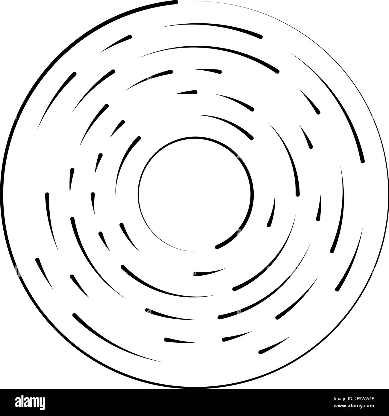 Segmented circular, concentric circle element — Stock vector ...