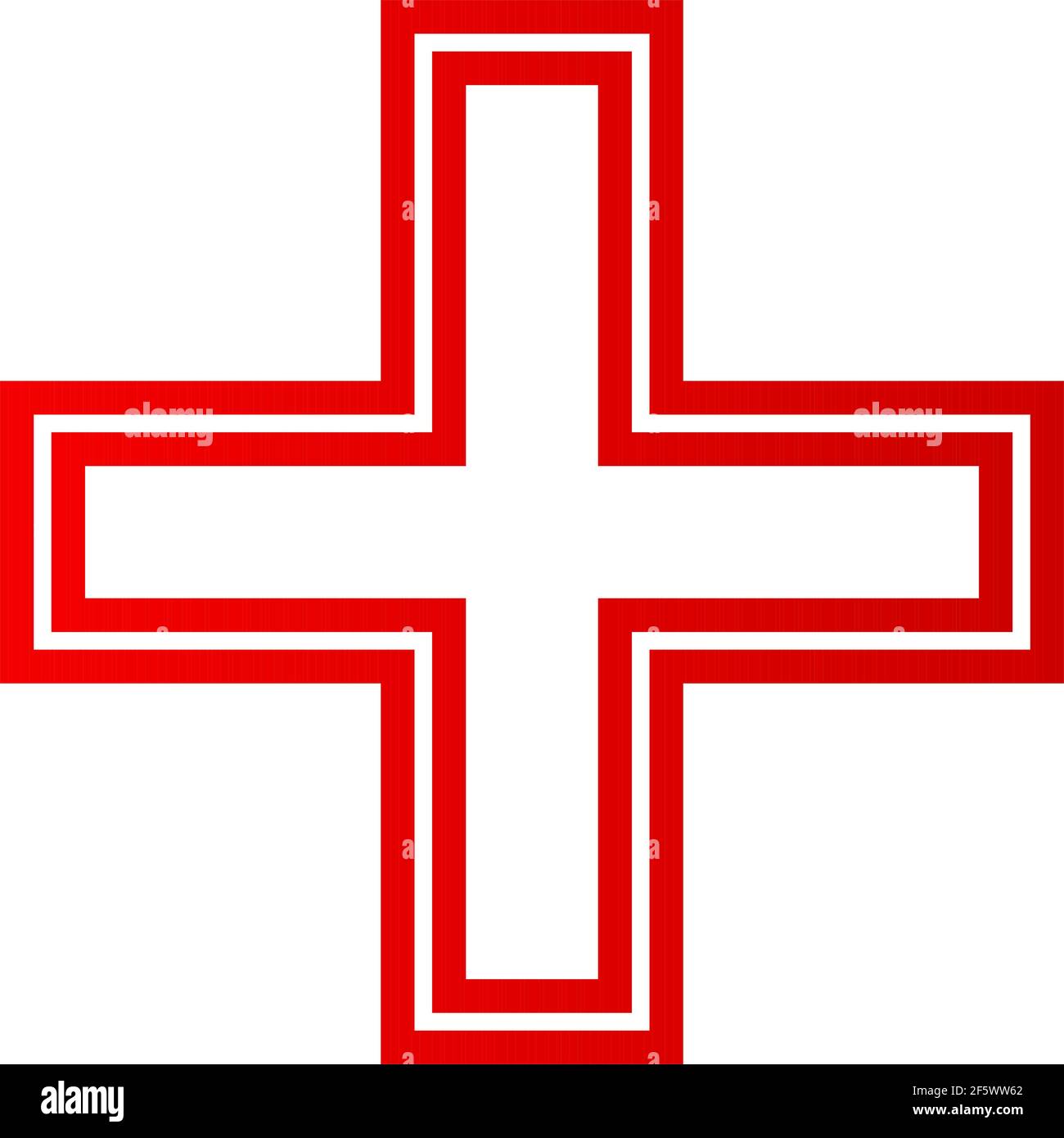 Cross (plus sign, symbol) for healthcare or generic logo usage — Stock ...
