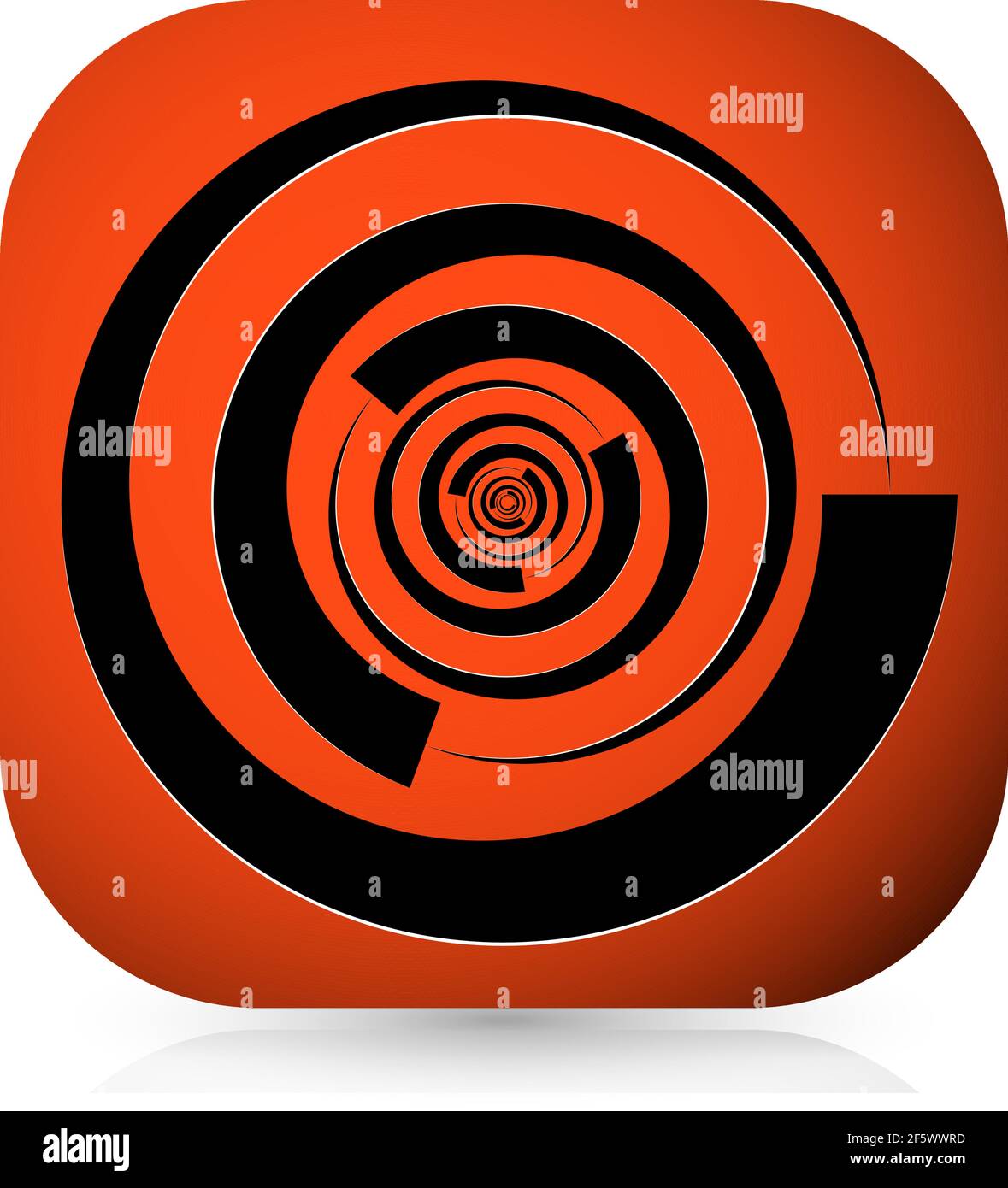 Spiral, swirl, twirl icon, design element vector illustration — Stock ...