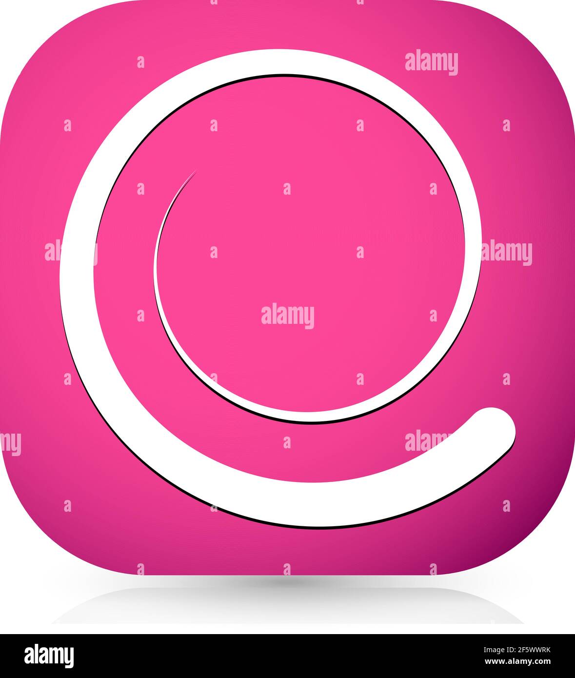 Spiral, swirl, twirl icon, design element vector illustration — Stock ...