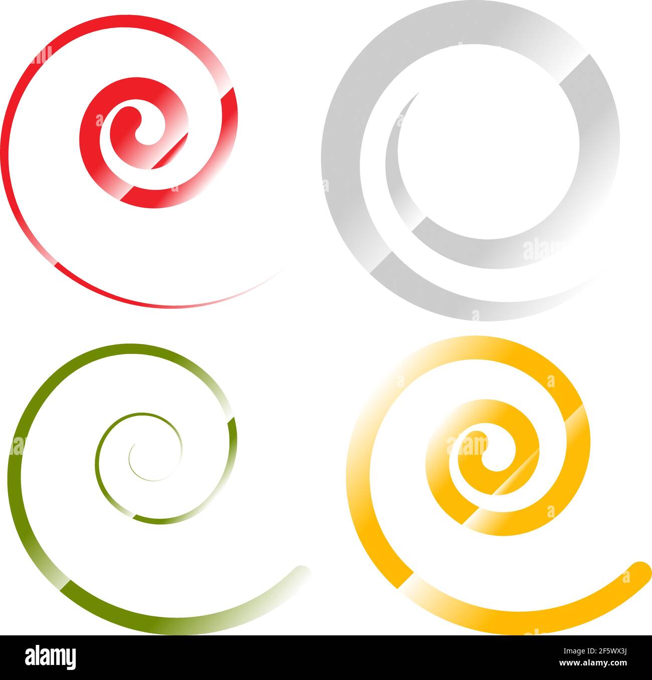 Spiral, swirl, twirl icon, design element vector illustration — Stock ...