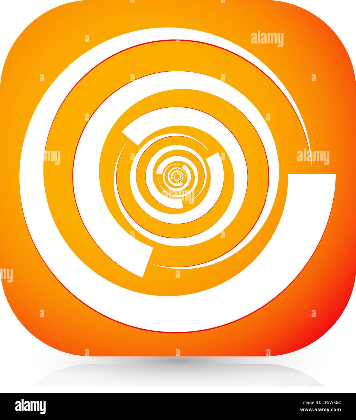 Spiral, swirl, twirl icon, design element vector illustration — Stock ...