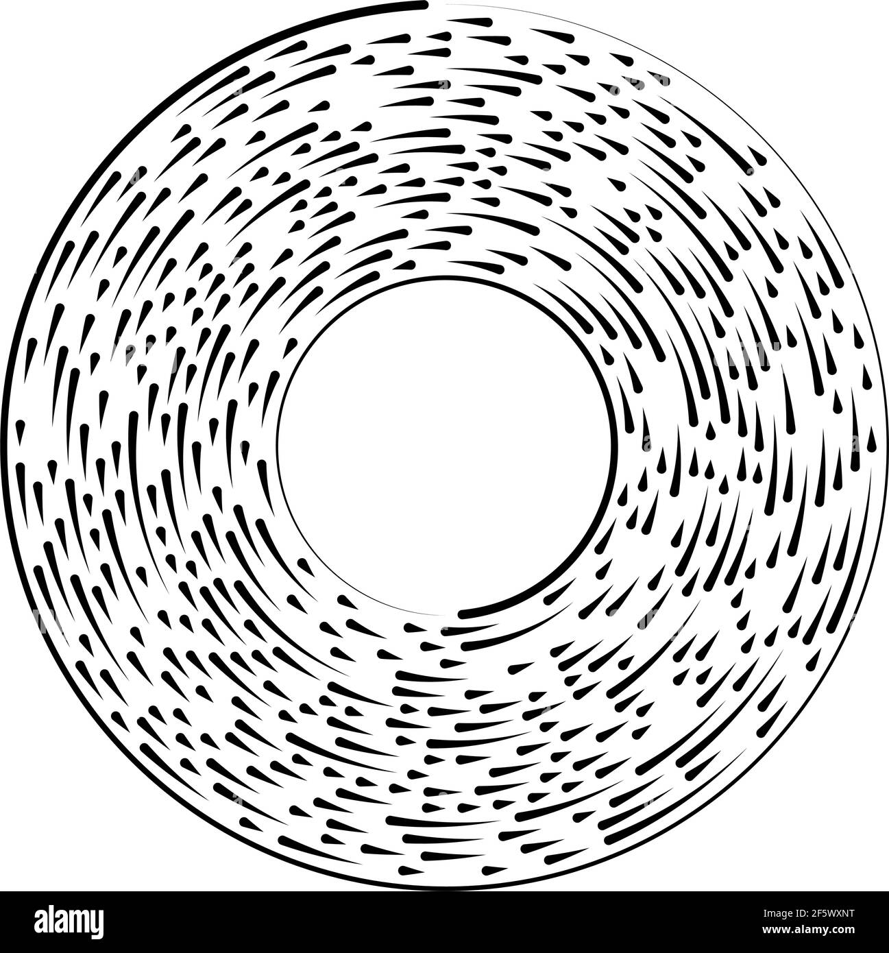 Segmented circular, concentric circle element — Stock vector ...