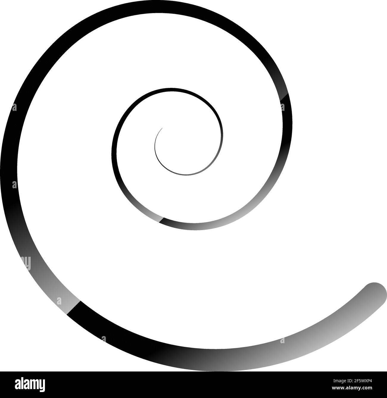 Spiral, swirl, twirl icon, design element vector illustration — Stock ...