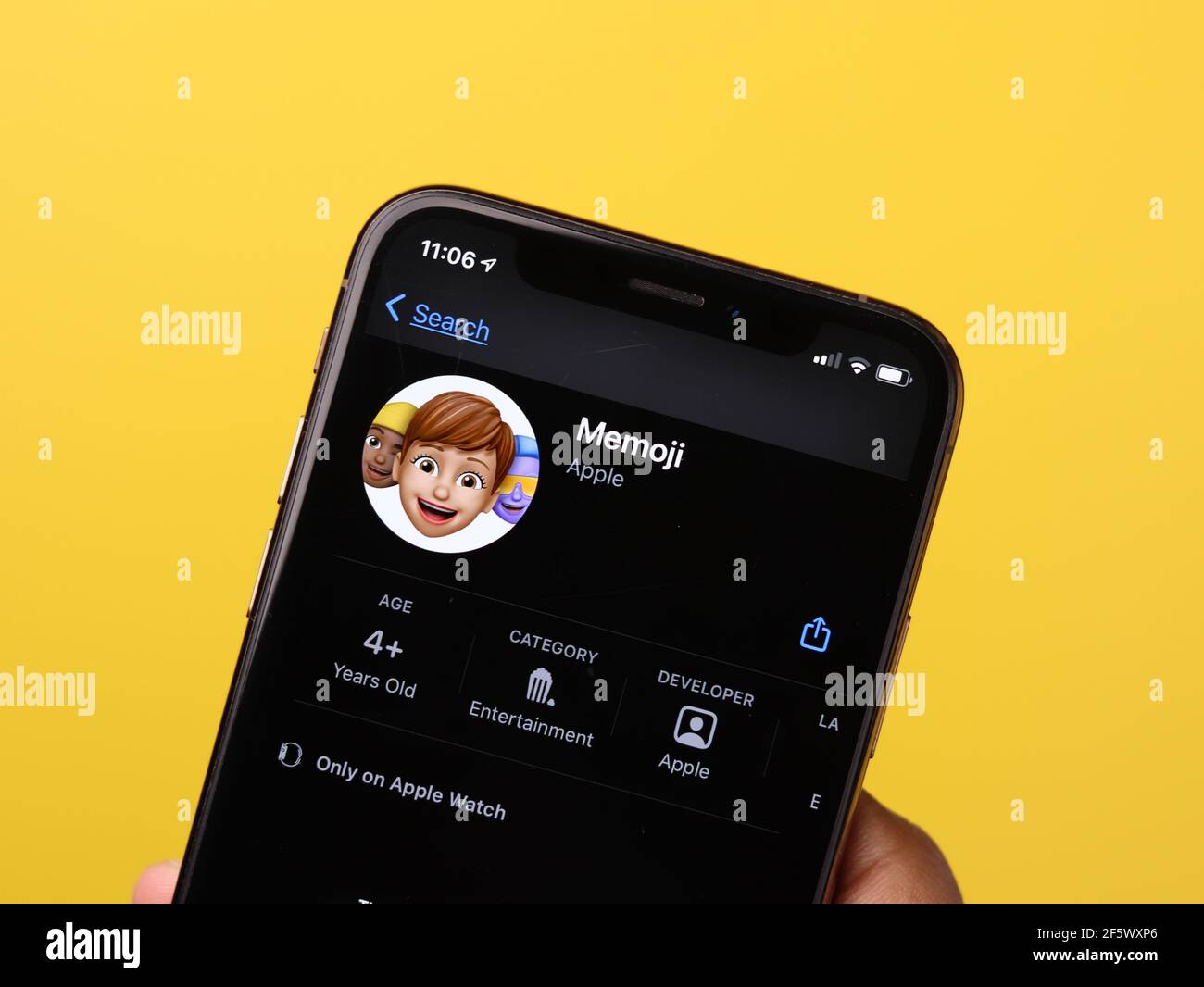 Assam, india - March 30, 2021 : Memoji logo on phone screen stock image ...